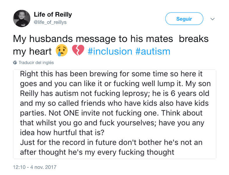 Padre de un niño con autismo escribe carta a quienes discriminan a su ...